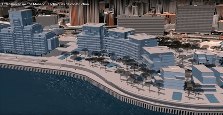 Extension en mer de Monaco: techniques de construction. – MON-IT